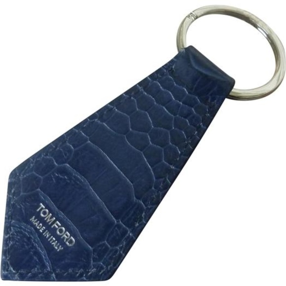 Tom Ford | Accessories | Tom Ford Blue Alligator Logo Key Chain | Poshmark